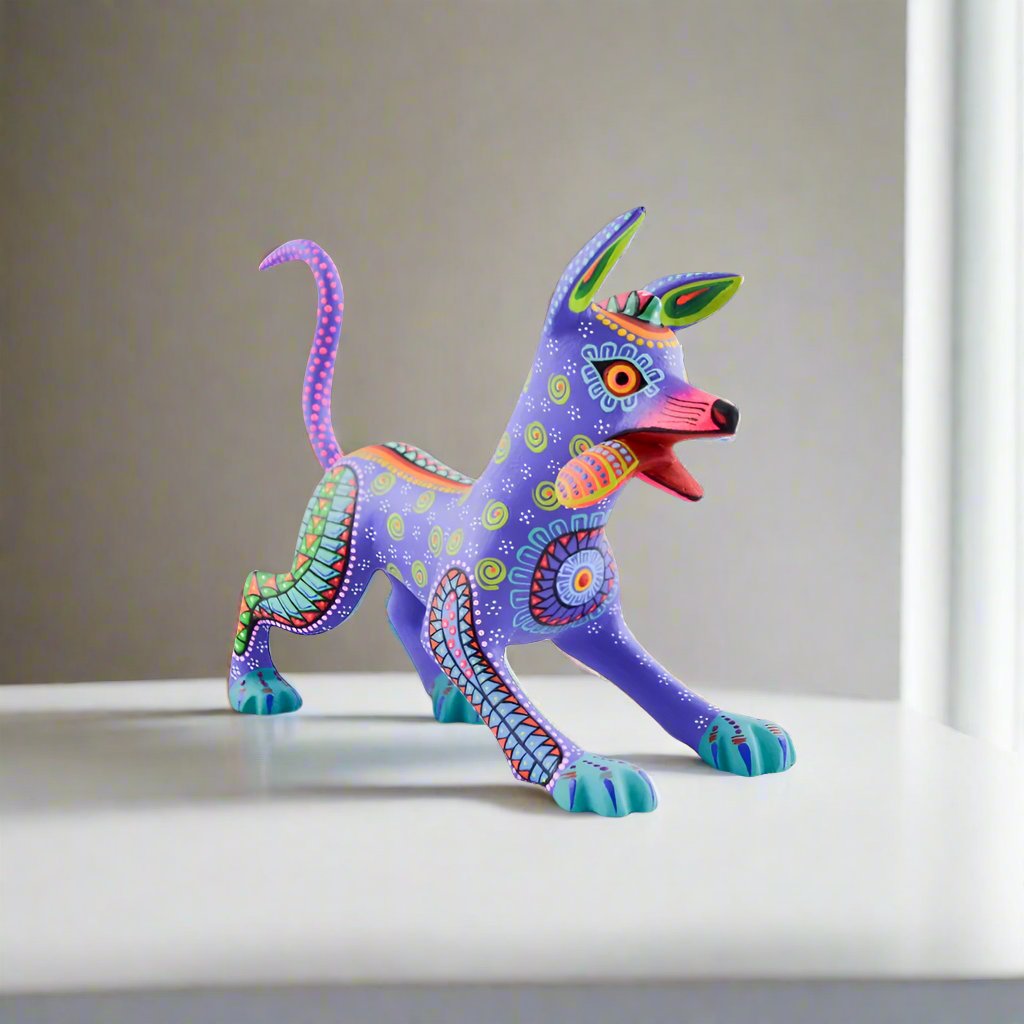 Dante Día de Muertos Alebrije - Signed Oaxacan Wood Carving - Magia Mexica